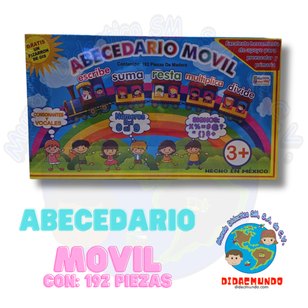 Abecedario Móvil De Madera Con 192 Pzas – Material Didáctico – Mundo ...